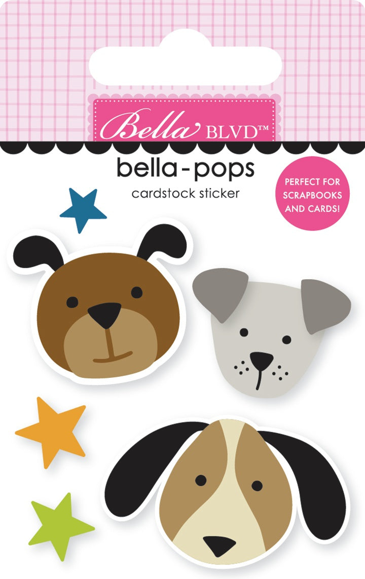 Bella Boulevard Pups Dog and Puppy Bella Pops Dimensional Stickers ...