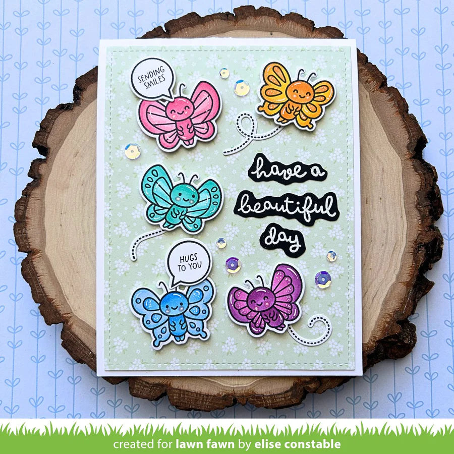 Lawn Fawn I Like Big Butterflies Stamp Set for Spring Card Making ...