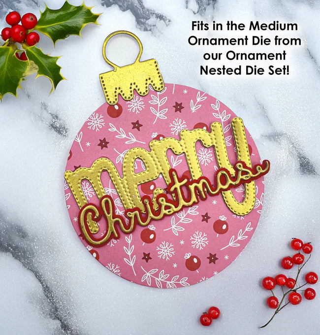 Emily Moore Designs Merry Christmas Word Dies - Short & Sweet – Starry ...