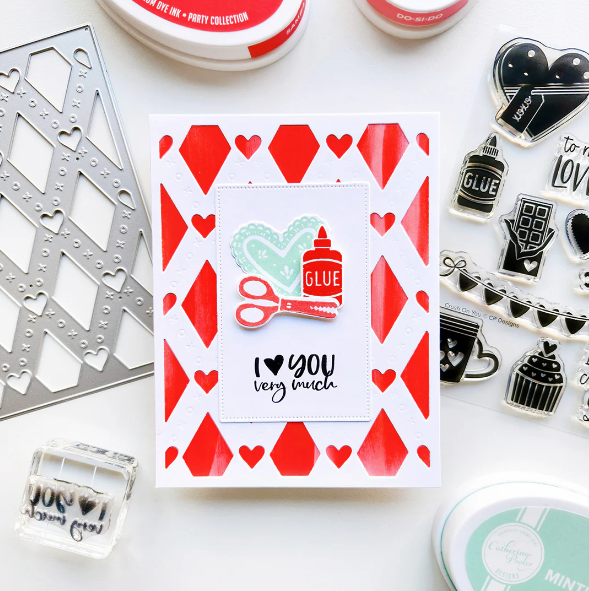 Catherine Pooler Crush on You Valentine Die Set for Card Making ...