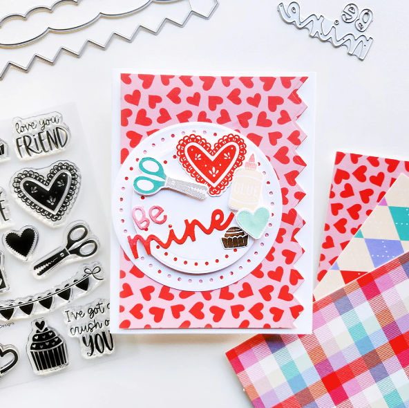 Catherine Pooler Crush on You Valentine Die Set for Card Making ...