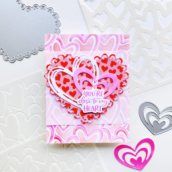 Catherine Pooler Stack of Hearts Valentines Dies – Starry Night Creations