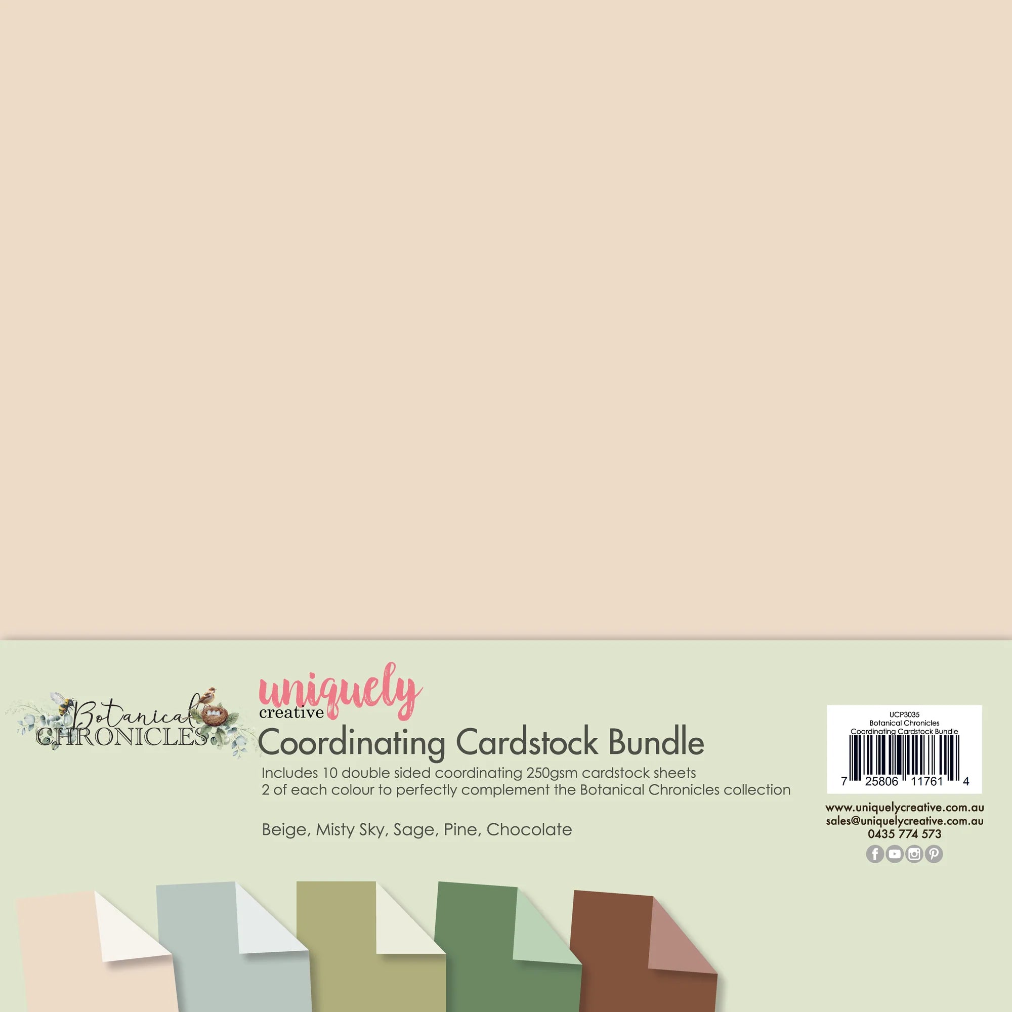 Uniquely Creative Botanical Chronicles Coordinating Cardstock Bundle ...