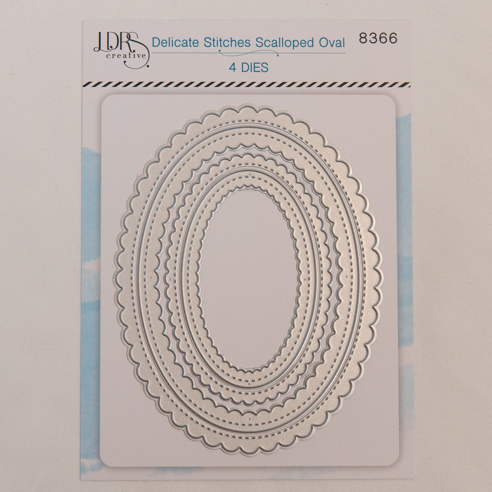 Delicate Stitches Scalloped Ovals Dies – Starry Night Creations