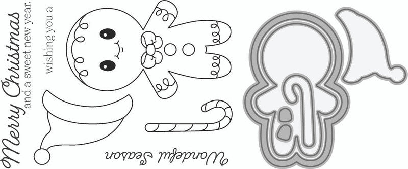 Gingerbread Man Stamp & Die Set – Starry Night Creations